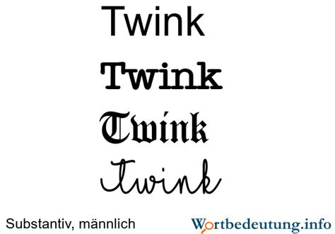 Twink‎ Bedeutung Definition
