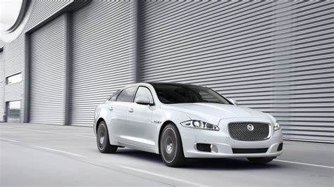 White Jaguar Car Wallpaper