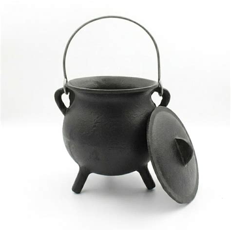 Witches Cauldron With Lid Authentic Wiccan Tools And And Essential