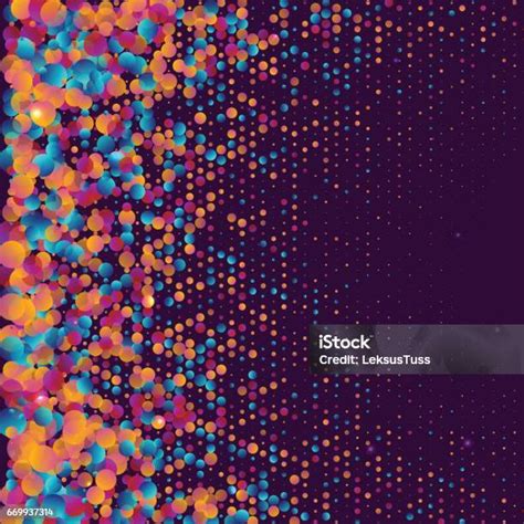 화려한 색종이와 벡터 배경입니다 초록 점선 복고풍 텍스처 기념일에 대한 스톡 벡터 아트 및 기타 이미지 기념일 나이트클럽 놀라움 Istock