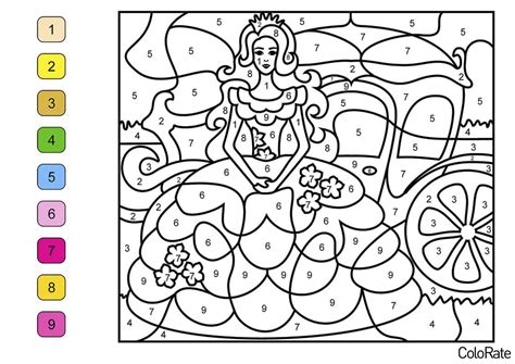 Раскраски по номерам по цифрам распечатать на А4 и скачать