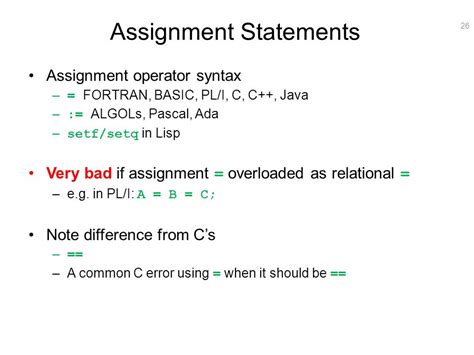 expressions evaluation and assignments ppt download