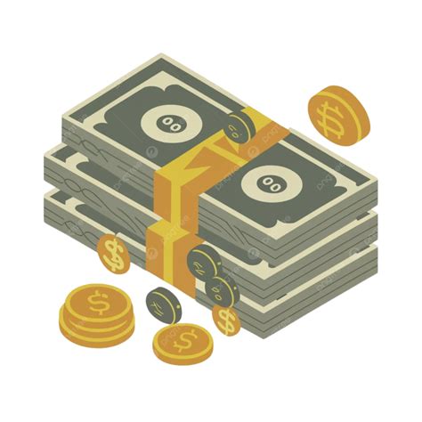 동전이 들어있는 지폐 통화 메모 돈 달러 Png 일러스트 및 이미지 에 대한 무료 다운로드 Pngtree