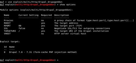 Drupal 7 Exploitation With Metasploit Framework Sql Injection Yeah Hub