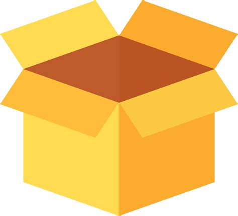 Open Yellow Box Icon On White Background 24291920 Vector Art At Vecteezy