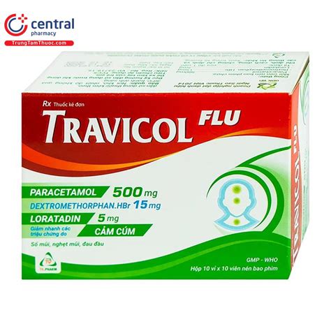 ChÍnh HÃng Thuốc Travicol Flu Giúp Hạ Sốt Giảm đau Giảm Ho