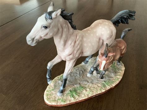 1984 Out Of The Forest Greg Perillo Horse Pony Porcelain Statue