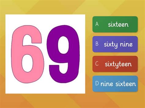 Numbers 1000 100 000 Quiz