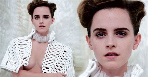 Emma Watson Poses Topless And Flashes Her Body For Totally Glamorous