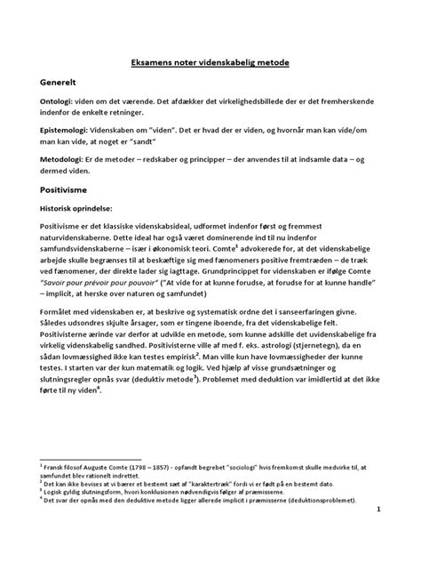 Videnskabelig Metode Pdf