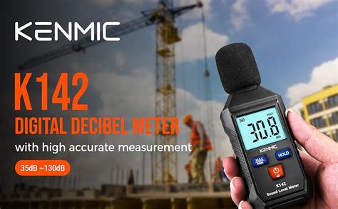 digital decibel meter portable spl meter with backlit lcd display 35 130db a range max