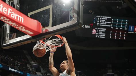 Charlotte Hornets Rookie Miles Bridges Throws Down Huge Tomahawk Dunk