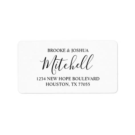 Married Couple Return Address Labels Zazzle Co Uk