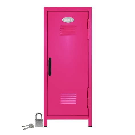 Mini Locker With Lock And Key Hot Pink 10 75 Tall Metal Walmart