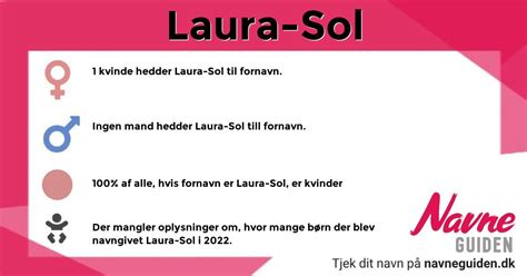 Laura Sol Statistik Betydning Popularitet Navneguiden Din Guide Til Danske Navne