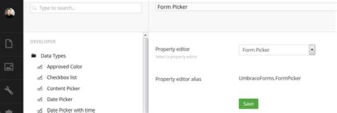 Formpicker For Umbraco Forms Contour Our Umbraco