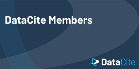 A Community Of Members DataCite