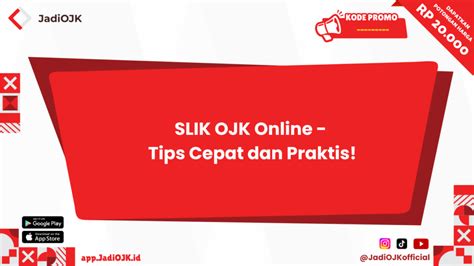 Slik Ojk Online Tips Cepat Dan Praktis