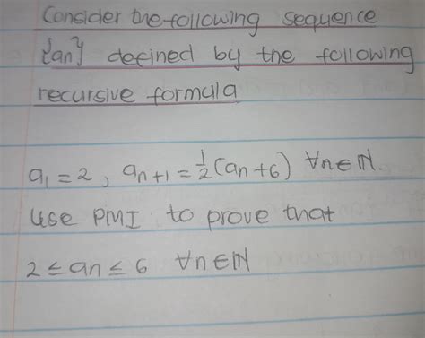 Answered Consider The Followin Sequence {any Defined By The Following