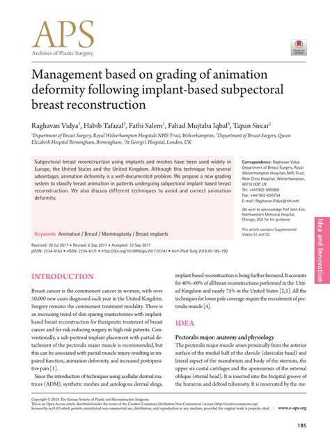 Pdf Management Based On Grading Of Animation Deformity Following