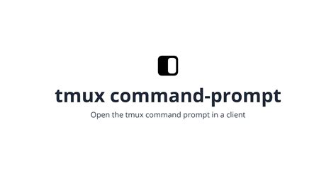 Tmux Command Prompt Template Fig