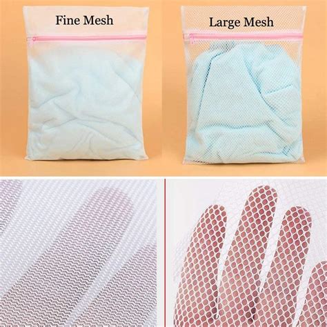 Набор из 6 сетчатых мешков для стирки многоразовые сетчатые мешки для стирки на молнии большая