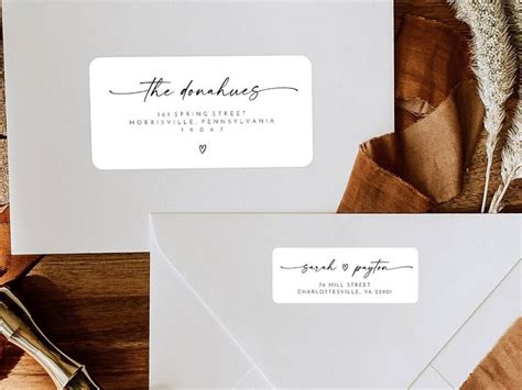 Printable Envelope Address Label Template Editable Return Address Labels Printable Wedding