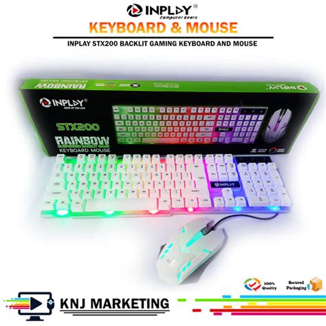 Inplay Stx200 Keyboard Mouse Rainbow Backlit Gaming Keyboard Lazada Ph