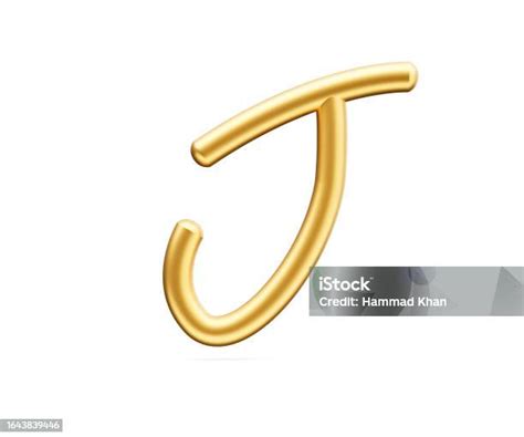 3d 황금 반짝이는 대문자 J 알파벳 J 둥근 풍선 글꼴 흰색 배경 3d 그림 0명에 대한 스톡 사진 및 기타 이미지 0명 3차원 형태 개념 Istock