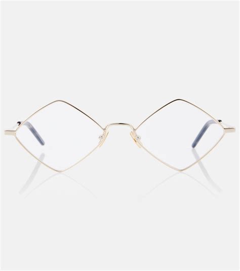 Lisa Glasses In Gold Saint Laurent Mytheresa