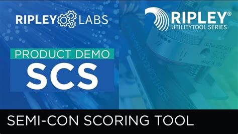 How To Score Epr And Xlpe Cable With Ripley Scs Semi Con Scoring Tool Overview And Demo Youtube