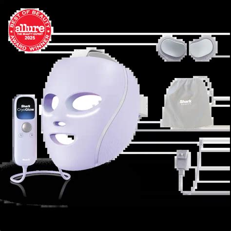 Shark Cryoglow Under Eye Cooling Led Anti Aging And Skin Clearing Face Mask Lilac Fw312pl Best Buy