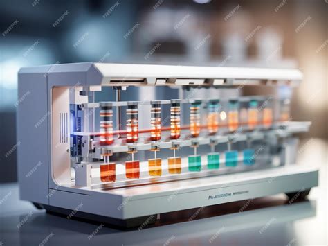 Premium Ai Image Genomic Frontier Dna Sequencing Machine Processing A Sample