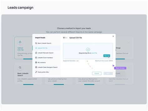 Import Leads Upload Csv File Drag And Drop Form By Valeria Savina