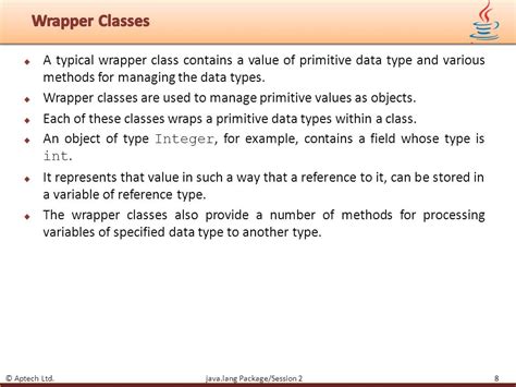 Objectives Describe The Javalang Package Ppt Download