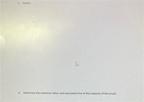 Solved Topic Problem Series RLC Circuit Using The Chegg Com