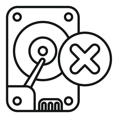 Hard Drive Is Showing Error Message Data Loss Concept 48293328 Vector Art At Vecteezy