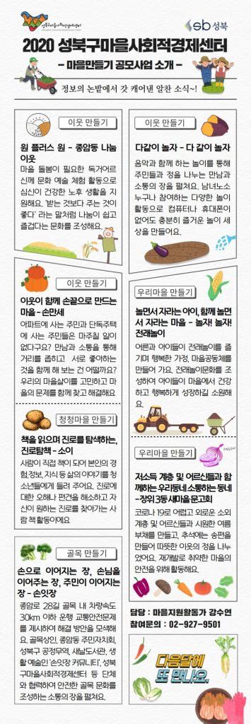 2020년 성북구 마을만들기 공모사업을 소개합니다 ⑦ 성북구사회적경제센터