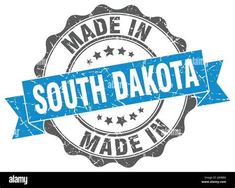 Made In South Dakota Round Seal Stock Vector Image And Art Alamy