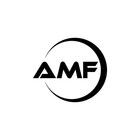 Amf Letter Logo Design In Illustration Vector Logo Calligraphy Designs For Logo Poster