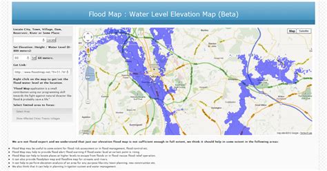 For Your Geographers Interactive Map Showing Flood Risk Should Sea Levels Rise