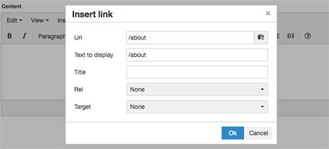 Adding Editing Links Branch CMS Documentation