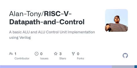 GitHub Alan Tony RISC V Datapath And Control A Basic ALU And ALU