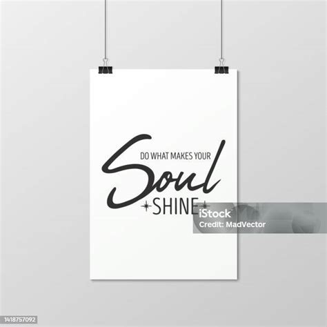 당신의 영혼을 빛나게하는 것을하십시오 종이 포스터에 벡터 타이포그래피 견적 카드 절연 보석 다이아몬드 스파클 유대인 개념 동기 부여 영감 포스터 타이포그래피 레터링 개념에