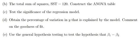 solved consider the following multiple linear regression