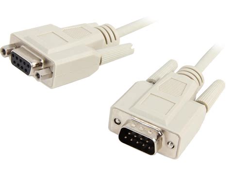C2g 09452 Db9 M F Serial Rs232 Extension Cable Beige 25 Feet 7 62 Meters