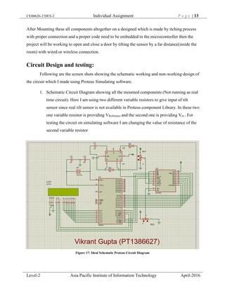 Door Control Embedded System Using Accelerometer Sensor PDF