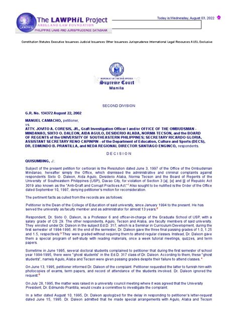 A Detailed Analysis Of The Dismissal Of Administrative And Criminal