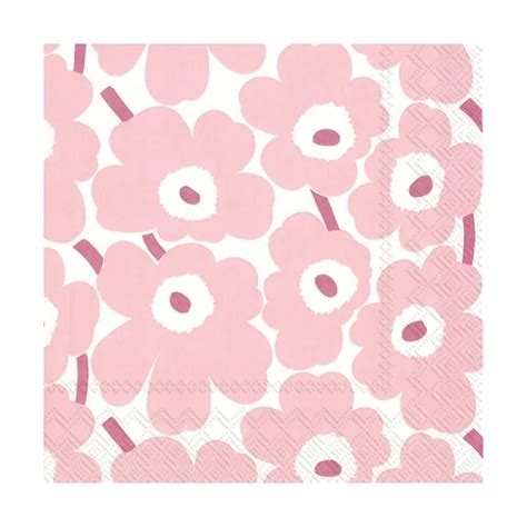 Mini Unikko Napkins 20 Pack From Marimekko