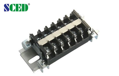 Single Level PCB Rail Mounted Terminal Blocks Connectors Mm Pitch V A